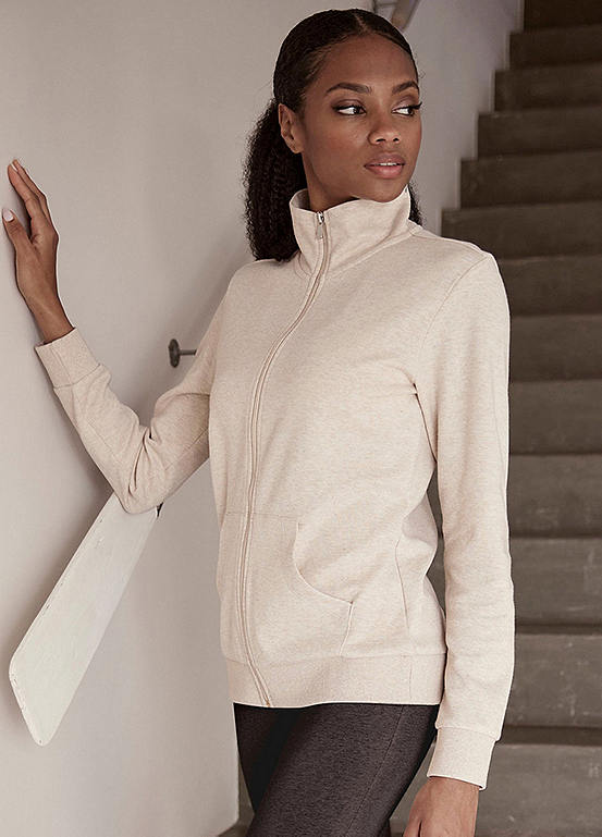 Bench Logo Embroidered Sweat Jacket by Bench Loungewear | LASCANA