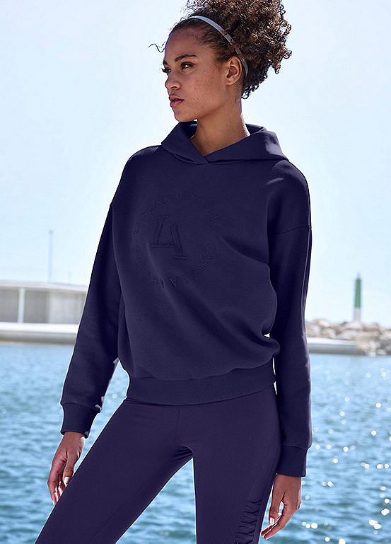 Embroidered Logo Hoodie by active by LASCANA | LASCANA